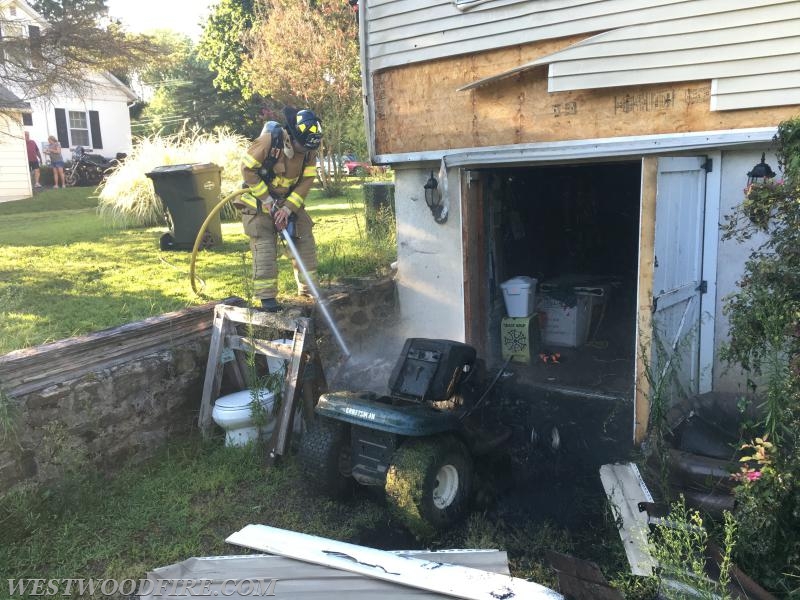 Lawn Mower Fire in Towerville - Westwood Fire Company