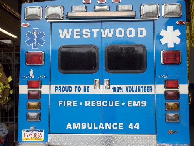 Ambulance 44-2 Gets New Chevrons - Westwood Fire Company